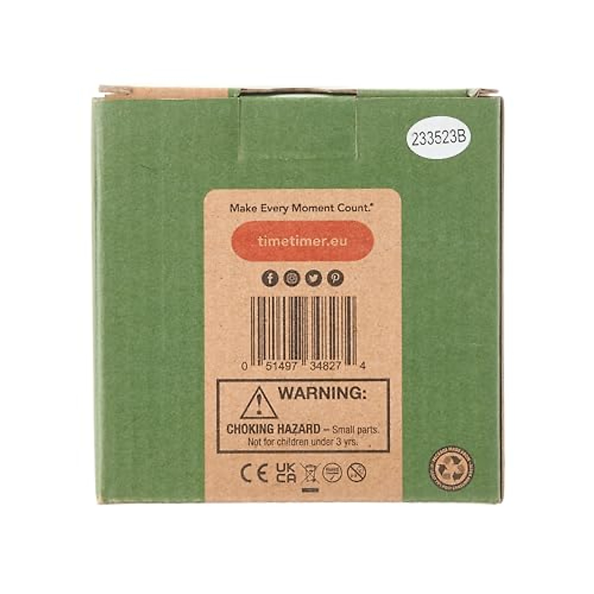 TIME TIMER Home MOD - 60 Minute Kids Visual Timer Home Edition - for Homeschool Supplies Study Tool, Timer for Kids Desk, Office Desk and Meetings with Silent Operation (Fern Green)