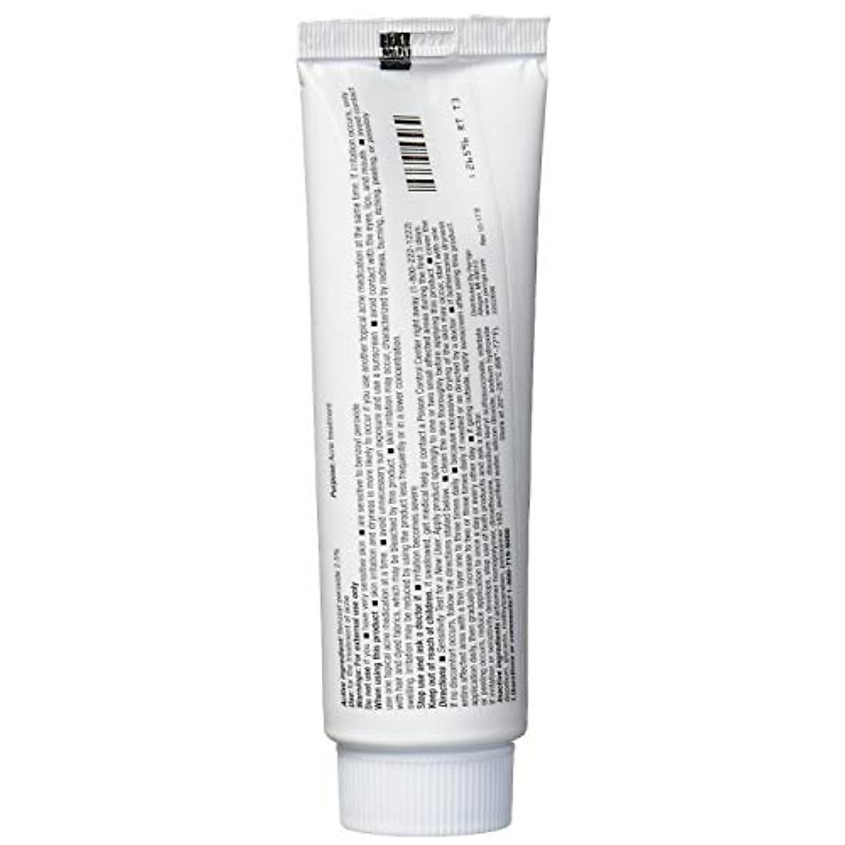 Perrigo 2.5% Benzoyl Peroxide Acne Treatment Gel 60gm Tube