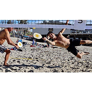 Sandy Pickle | Portable Beach & Grass Pickleball Set | Takes Pickleball Off The Hardcourt Puts IT ON The Beach, in The Park, & ON Your OWN Grass!