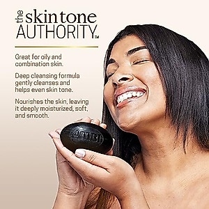Ambi African Black Soap Face & Body Bar, Cleans and Nourishes Skin, Rinses Clear, 5.3 Ounce