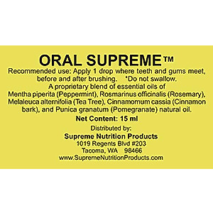 Oral Supreme by Supreme Nutrition, Essential Oil Blend | 15 ml