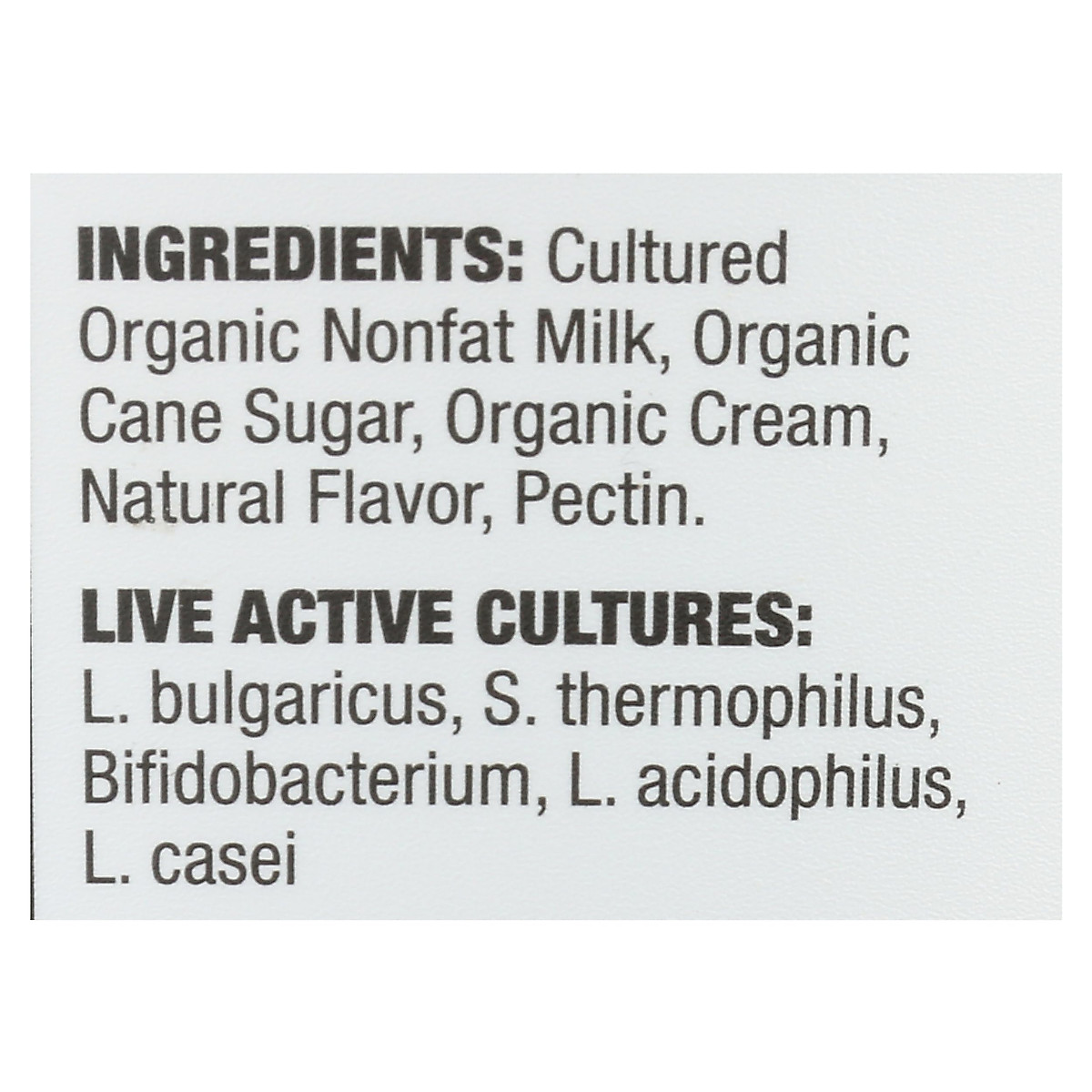 CLOVER SONOMA Organic Low Fat Vanilla Bean Yogurt, 32 OZ