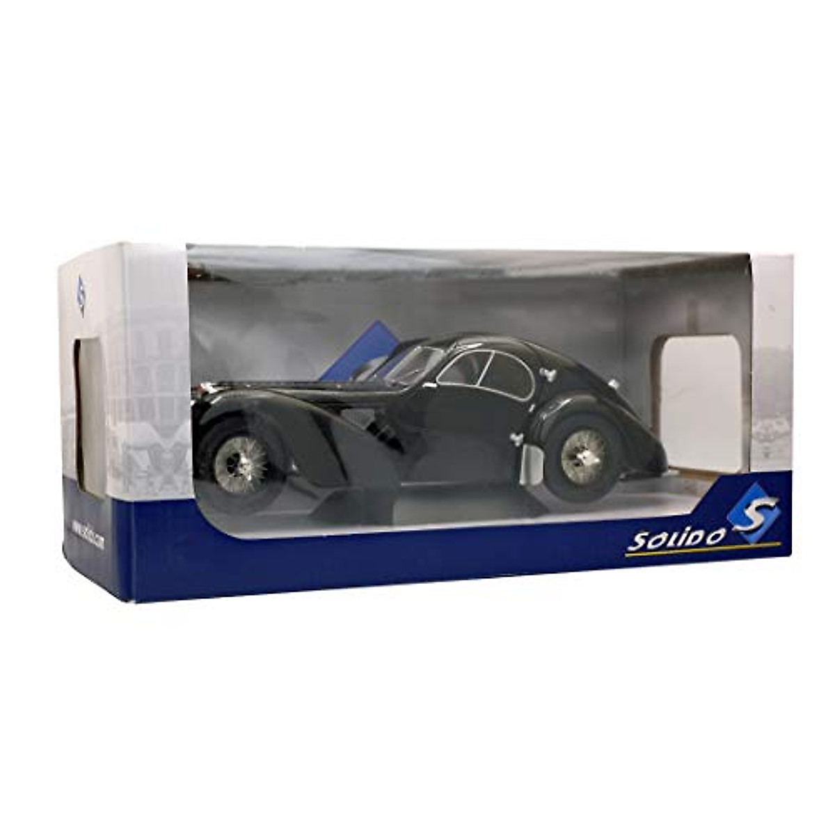 solido 421184430 Bugatti 1:18 1937 Atlantic-Black
