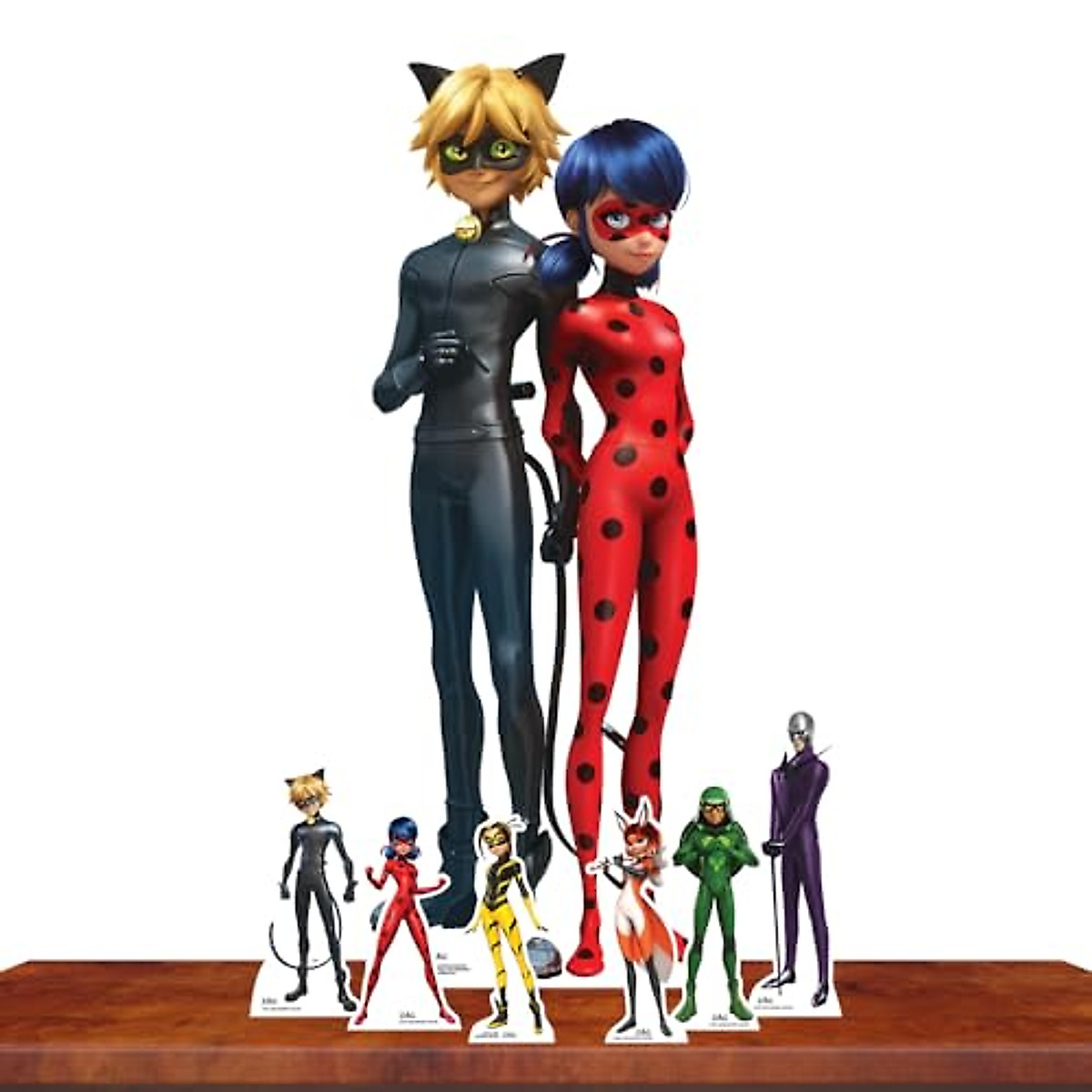 Star Cutouts SP016 Miraculous Party Pack Cardboard Cut Out Height 135cm Miraculous: Tales of Ladybug & Cat Noir