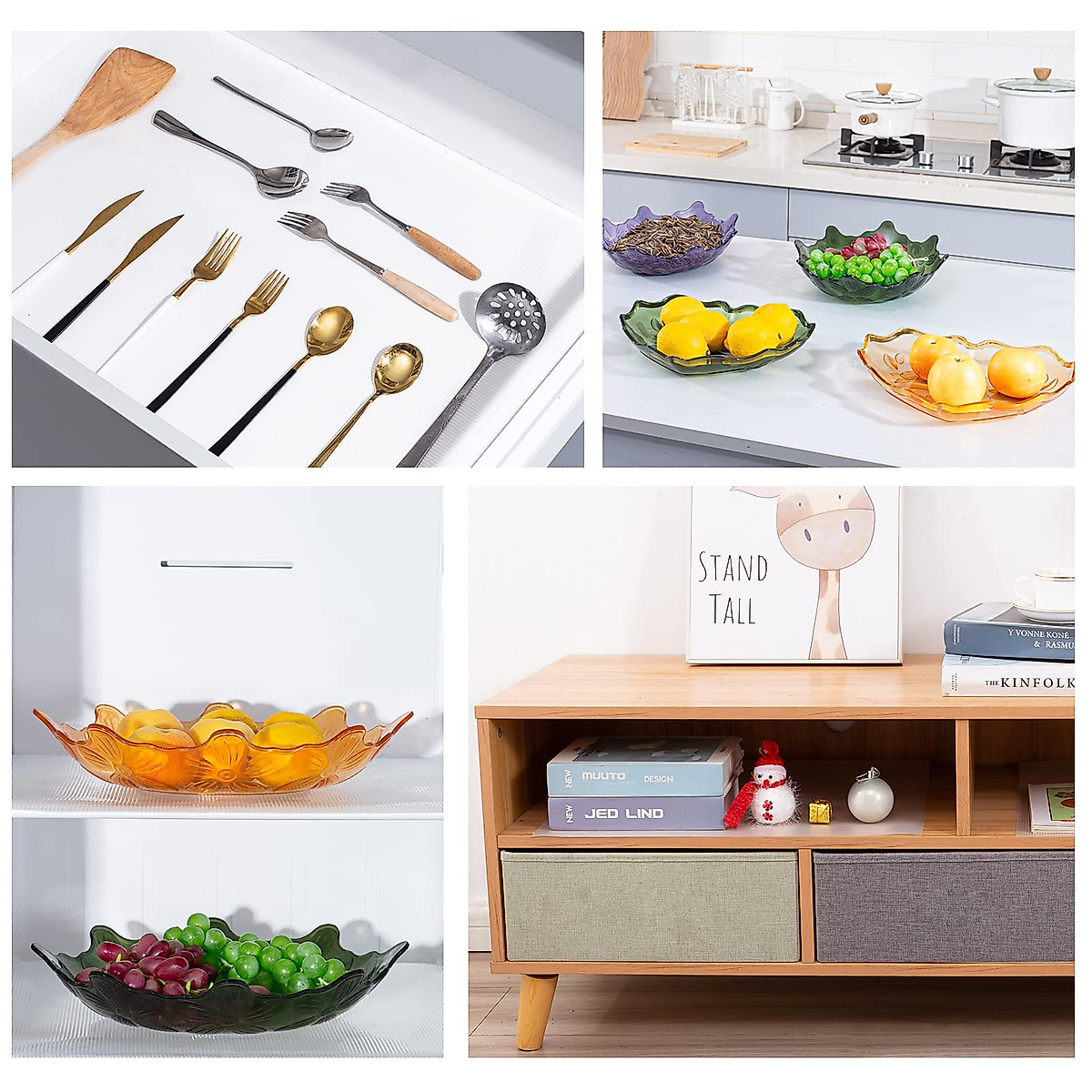 ZOFGENOW Shelf Liner Non-Slip Cabinet Liner and Drawer Liner, 12 in x 25 FT Non Adhesive Washable Oil-Proof for Kitchen Cabinet, Shelves, Refrigerator, Storage, Desks Clean