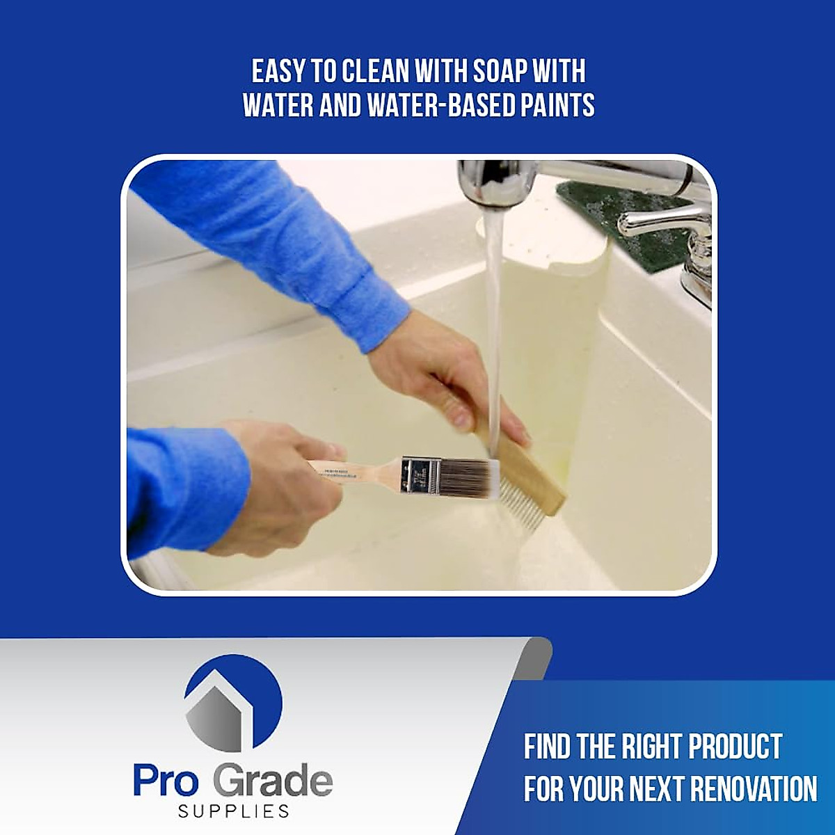 Pro Grade - Paint Brushes - 3Ea 1.5" - Brush Set