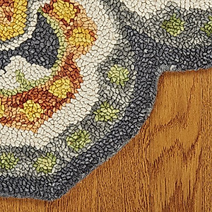 LR Home Dazzle Area Rug, 6' Round, Gray