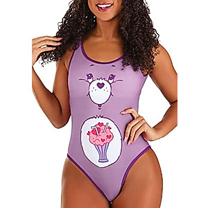 Share Bear Care Bear Women's Swimsuit - L Purple