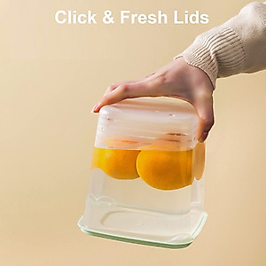 12 Piece Plastic Food Storage Container Sets with Lids Airtight, BPA Free Premium Reusable Plastic, Meal Prep Container Kitchen Sets