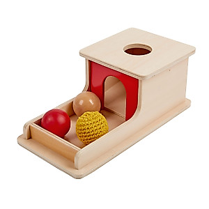 Adena Montessori Wooden Toy for 6-12 Month Baby 3 Balls,Sorting and Stacking Colorful Learning Education Toy for Toddler Kid 1-2 Year Old, Preschool Girl and Boy Gift(Full Size Textures)