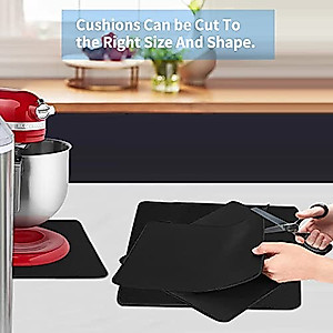 Air Fryer Heat Resistant Mat Kitchen Countertop Heat Protector Mats Kitchen Countertop Protector Appliance Slider Mat for Air Fryers Toaster Ovens Coffee Maker Blender and More