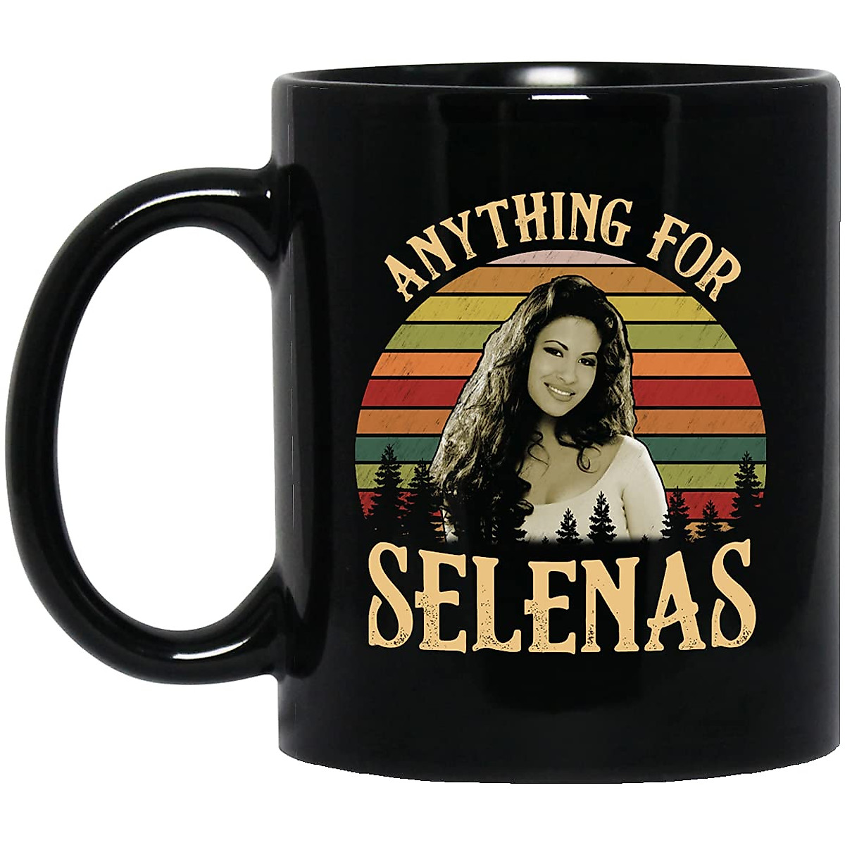 AMELIA SHARPE Selena Quintanilla Anything For Selenas Black Cup, 11OZ