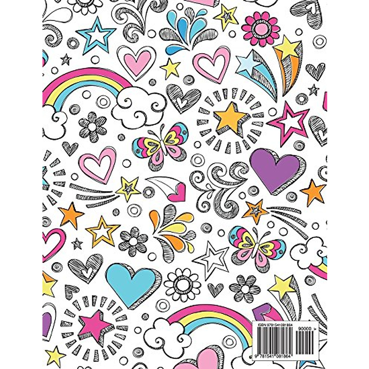 Sketchbook for Girls: Blank Pages, 110 pages, White paper, Sketch, Doodle and Draw