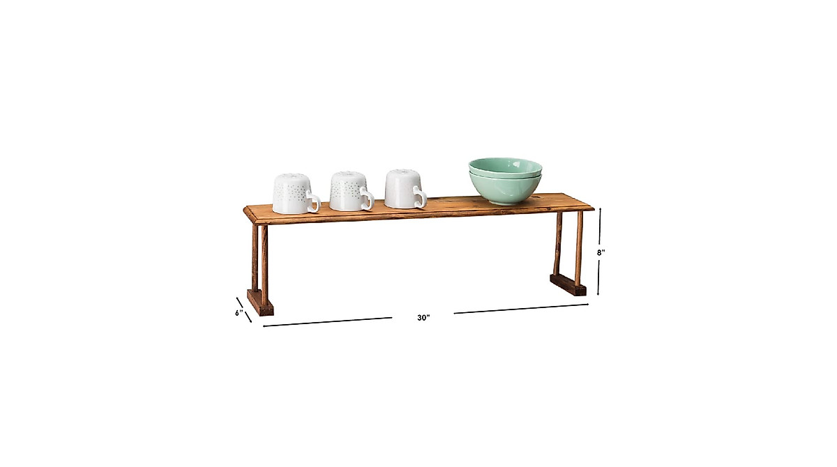 Home Basics Pine Over-the-Sink Shelf | Maximize Kitchen & Home Space
