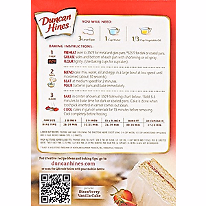 Duncan Hines Signature Cake Mix, French Vanilla, 16.5 Ounce