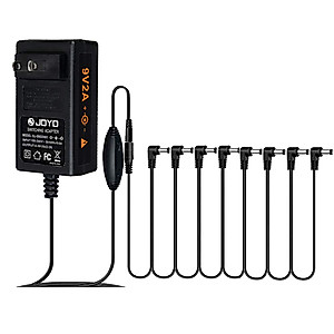 JOYO DC 9V (up to 2A) Guitar Pedal Power Supply 8 Way Daisy Chain Cables Power Adapter for Guitar Bass Effect Pedal Board (JP-03)