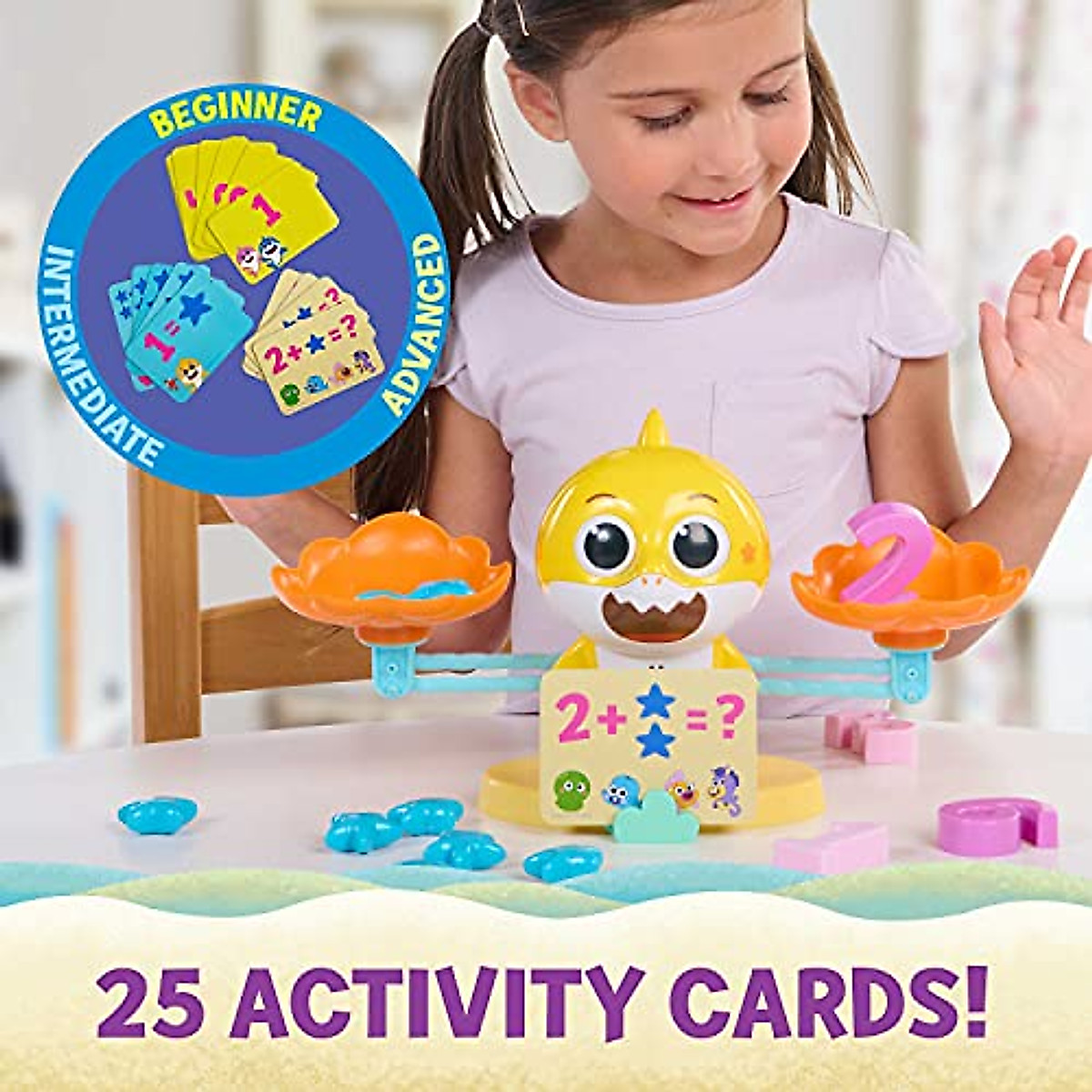 WowWee Baby Shark's Big Show! Sea-Saw-Counting Game – Educational Toy for Toddlers – Kids Math Toys