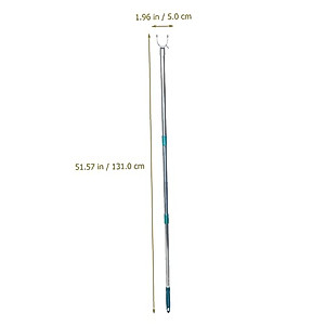 Zerodeko 3pcs Stitching Clothes Rail Ceiling Hook Outdoor Stuff Drying Rack Clothing Outdoor Retractable Closet Pole Clothes Drying Rack Utility Hooks Multi-Purpose Clothes Rods Alloy Tool