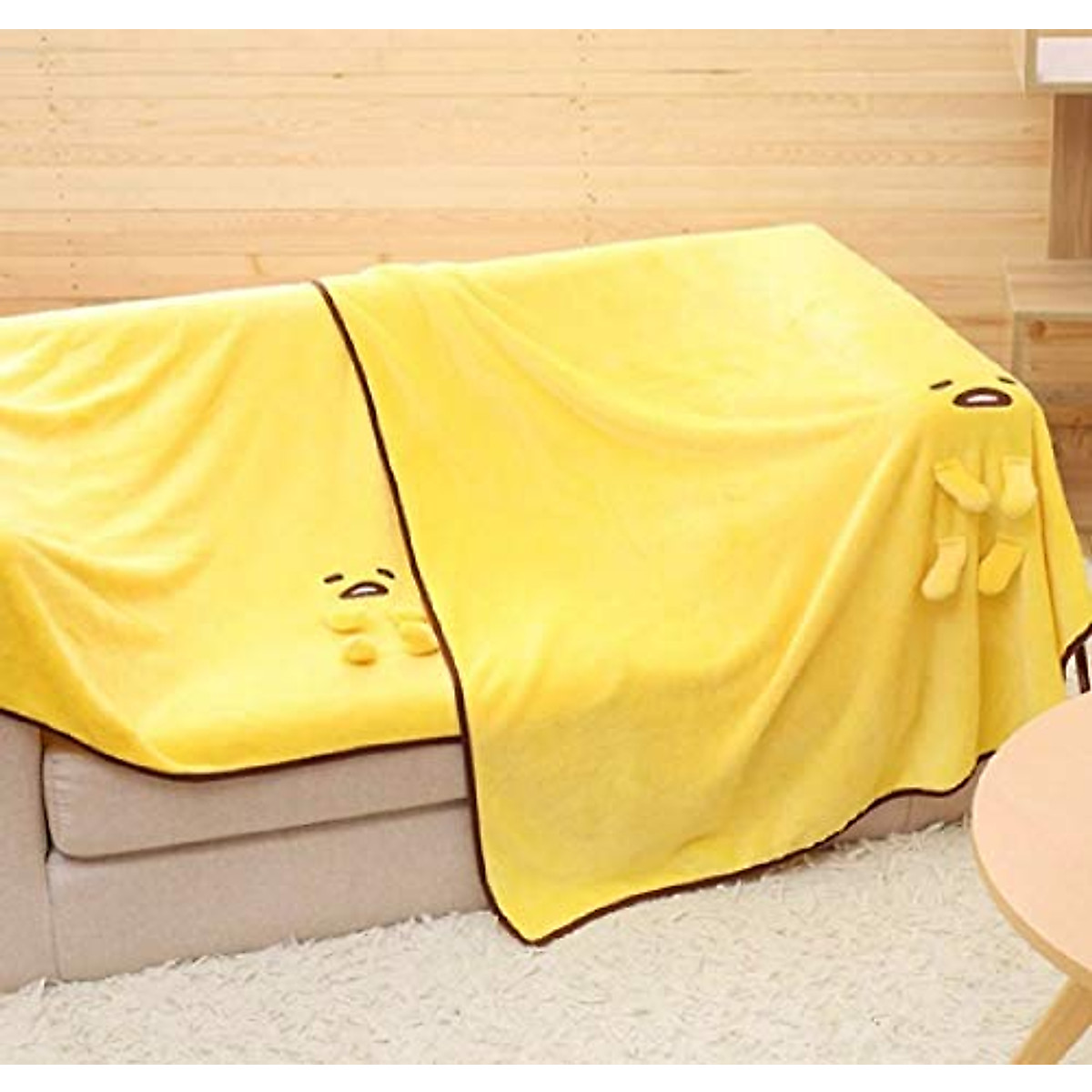 Mxcostume Anime Cute Cartoon Lazy Egg Plush Blanket Throw (100 X 80 cm)
