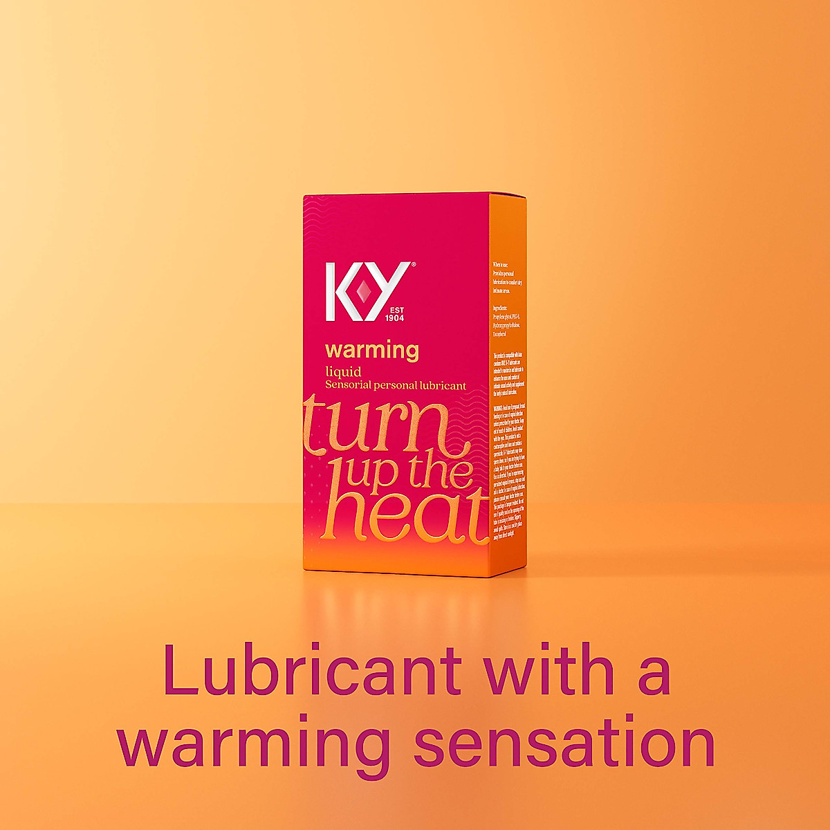 K-Y Warming Liquid Lube, Sensorial Personal Lubricant, Glycerin Based Formula, Safe to Use with Latex Condoms, For Men, Women and Couples, 1 Oz (Pack of 4)