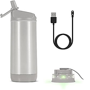 YwonShne Charger Compatible with HidrateSpark PRO/HidrateSpark PRO Steel/HidrateSpark PRO Tumbler Charger Chargering Cable Cord Magnetic USB Cradle Accessories(Black+Black)