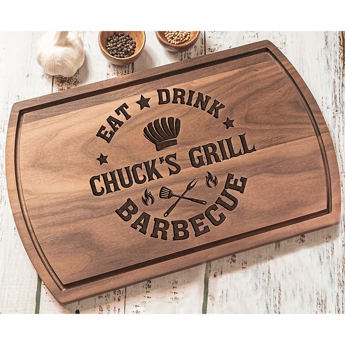 Personalized Dad Cutting Board Gift For Father Custom Cutting Board Fathers Day Engraved Chopping Board