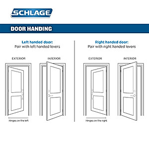 SCHLAGE Connect Camelot Touchscreen Deadbolt with Built-In Alarm and Handleset Grip with Accent Lever, Satin Nickel, FE469NX ACC 619 CAM LH, Works with Alexa