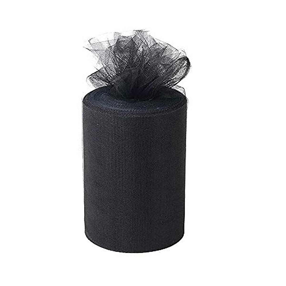 Black Tulle Spool 6 Inch x 100 Yards for Tulle Decoration