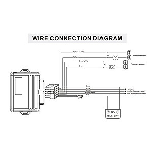 Awzsunny Car Power Window Closer Module-Roll Up Window Lifter Remote Locking Security System Kit for 4 Door Cars DC12V Universal