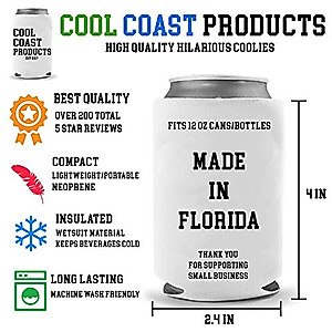 Cool Coast Products - Wedding Coolies | Groomsman Best Man Chug to Accept Black | 6 Pack | Funny Novelty Neoprene Hugger | Beer Holder | Bachelor Gifts | Quality Can Cooler (6 Pack)