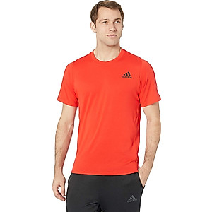 adidas Men's FreeLift Sport Prime Lite Weightlifting Tee, Active Red, Medium