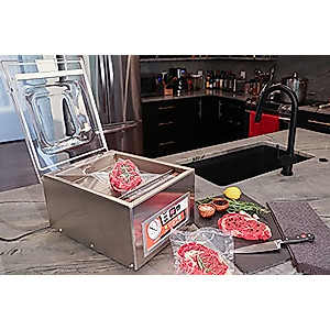 Chamber Vacuum Sealer, CM255, Perfect for Home and Commercial Kitchens, Industrial Grade Packaging Machine with High Powered Pump