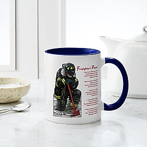 CafePress Firefighter Prayer Mug Ceramic Coffee Mug, Tea Cup 11 oz