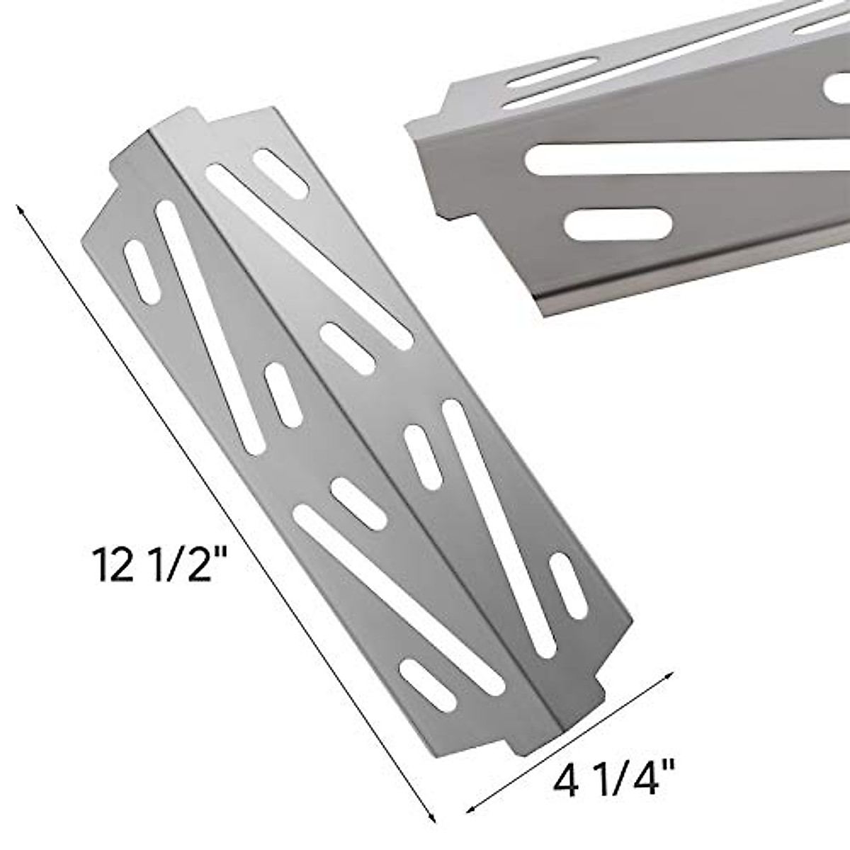 bbq777 5-Pack Stainless Steel 66032 Flavorizer Bars and 3-Pack Heat Plate Deflector Replacement Parts for Weber Genesis II 300 Series Gas Grill