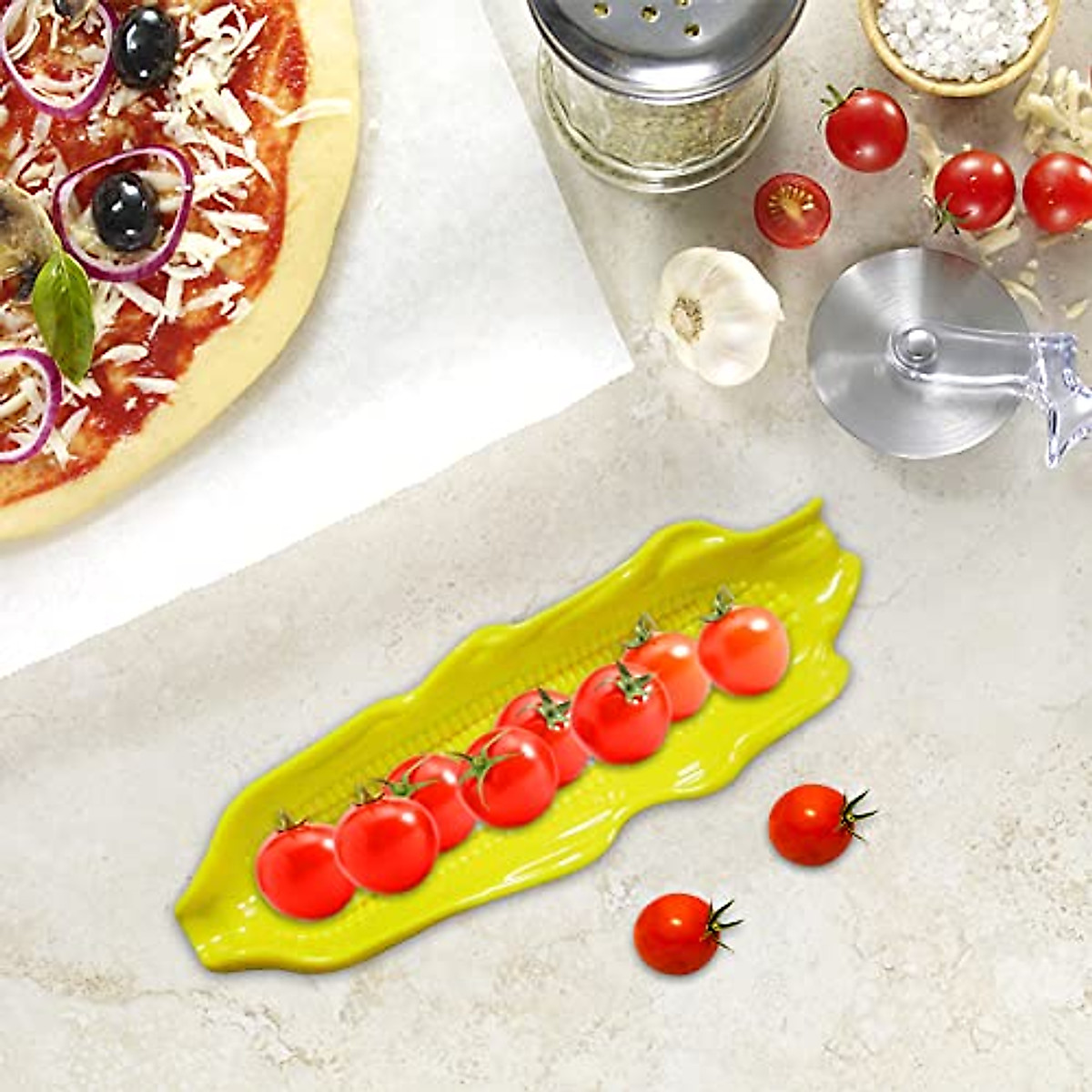 4 Pack Plastic Corn Trays, Corn Holders for Corn on the Cob Dishes, Corn Holders Cob Dinnerware for Sweet Butter Corn Container for Kitchen Barbecue Tool - Easy Clean