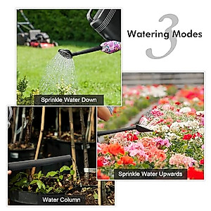 2 Gallon Watering Can for Outdoor Plants,Plant Watering Can with Removable Long Spout and Stainless Steel Shower Head,Large Garden Watering Can for House Plant Flower Vegetable