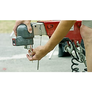 AMPLOCK U-BRA2516 | Heavy Duty 2-5/16" Ball Coupler Lock | Patented 2-Parts Trailer Lock | Fits ONLY 2-5/16" Coupler with Round Edge Design/Sleeve-Lock Design/Coupler with Collar Lock Design