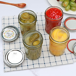 Woaiwo-q Mason Jars 8 oz Regular Mouth,30 Pack Canning Jars Jelly Jars With Airtight Lids, Ideal for Jam/Honey/DIY Projects/Wedding Favors/Shower Favors