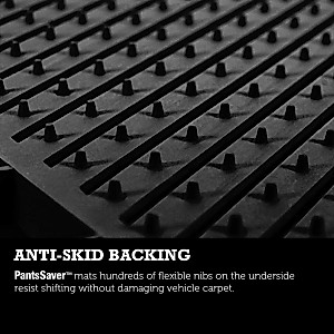 PantsSaver Custom Fit Floor Mats for Volvo S60 2020 All Weather Protection-4 Piece Set-High Raised Border Protection Great for Catching Spills & Easy Rinse-Car Accessories-Tan