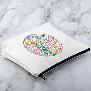 MNIGIU Volleyball Lover Gifts - Makeup Bag & Street Ball Lover Gift