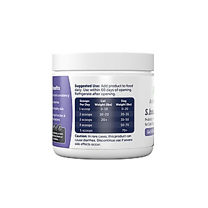 AnimalBiome Pet Probiotics - S. boulardii + FOS Probiotic and Prebiotic Powder for Dogs and Cats 60g