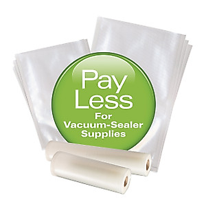 Hamilton Beach Vacuum Sealer, (3-Pack) 8 in x 20 ft Rolls for NutriFresh, FoodSaver & Other Heat-Seal Systems (78322)
