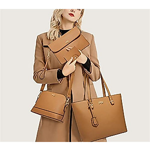 LaRolls Purses and Handbags for Women Large Capacity Fashion Tote Bags Shoulder Top Handle Satchel Purse Set