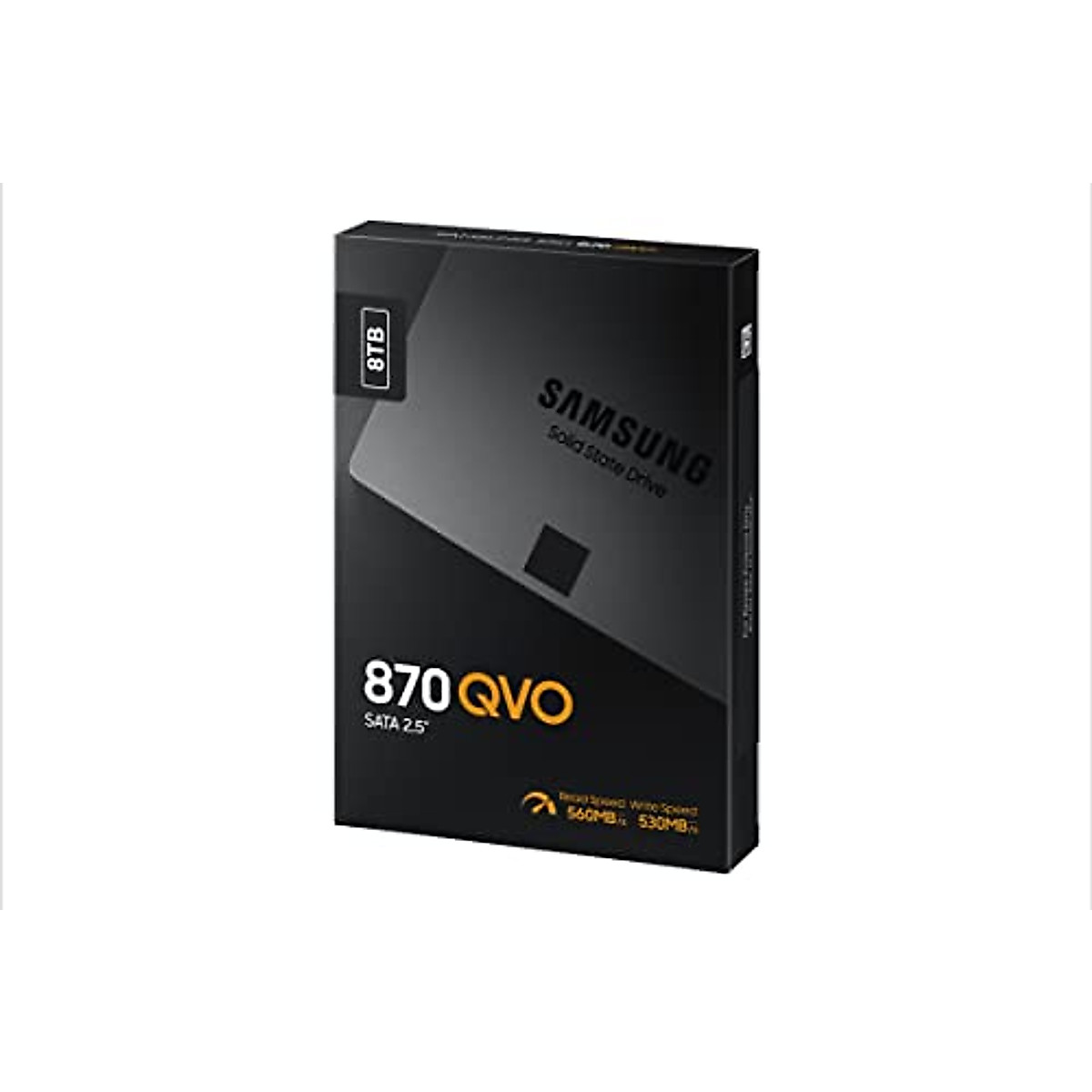 SAMSUNG 870 QVO 8 TB SATA 2.5 Inch Internal Solid State Drive (SSD) (MZ-77Q8T0), Black