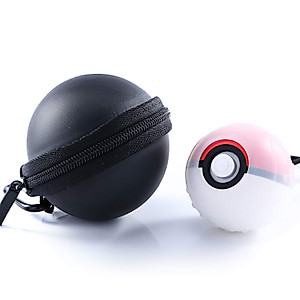 HEATFUN Carrying Case and Clear case for Nintendo Switch Poke Ball Plus Controller, Protective Case for Poke Ball Plus and Silicone Clear Case for Poke Ball Plus - Black