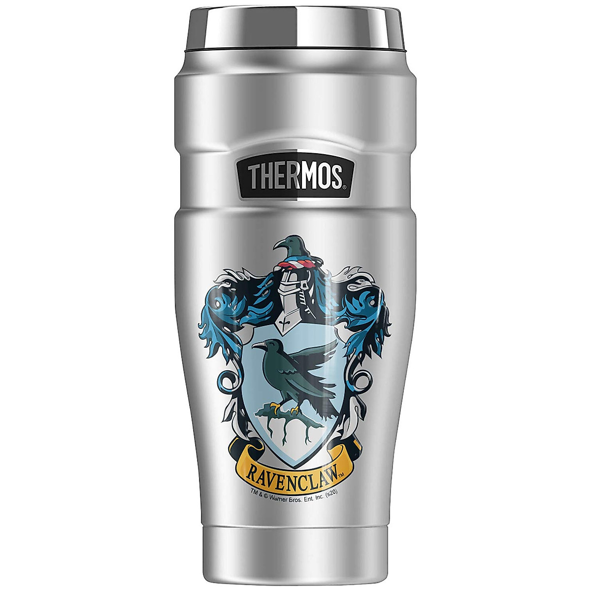 THERMOS Harry Potter Ravenclaw House Crest, STAINLESS KING Stainless Steel Travel Tumbler, Vacuum insulated & Double Wall, 16oz