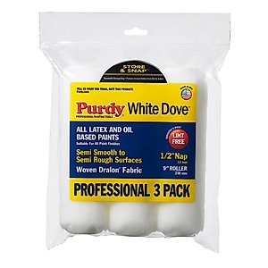 Purdy 140864000 White Dove Multi-Pack 1/2" nap-3-Pack Dump Bin, One Size, 3 Count
