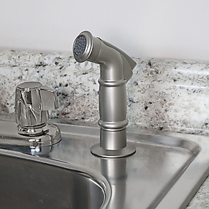 Danco, Brushed Nickel, Universal Decorative Side Spray and Hose, 1-Pack (89216), Pack of 1