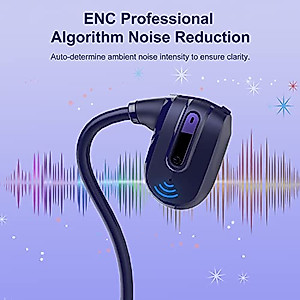 Friencity Kids Headphones, Child-Friendly Open Ear Wireless Headphones, 13g Ultra-Light Portable Latest Bluetooth 5.3 Headset w/Mic for Anybody, Comfort Perfect for Sports Study Kindle Phone Tablet