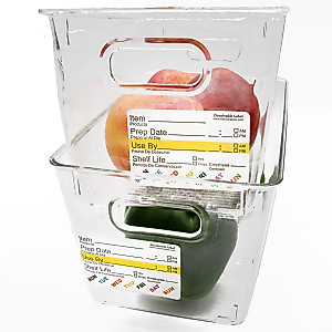 Dissolvable Food Rotation Labels, 2” x 3” Adhesive Stickers, 500-Pack